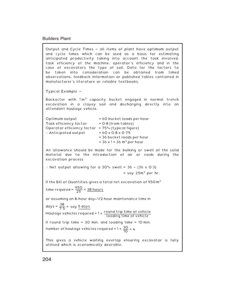 Calculation For Machinery - Ed | PDF | Logistics | Technology & Engineering
