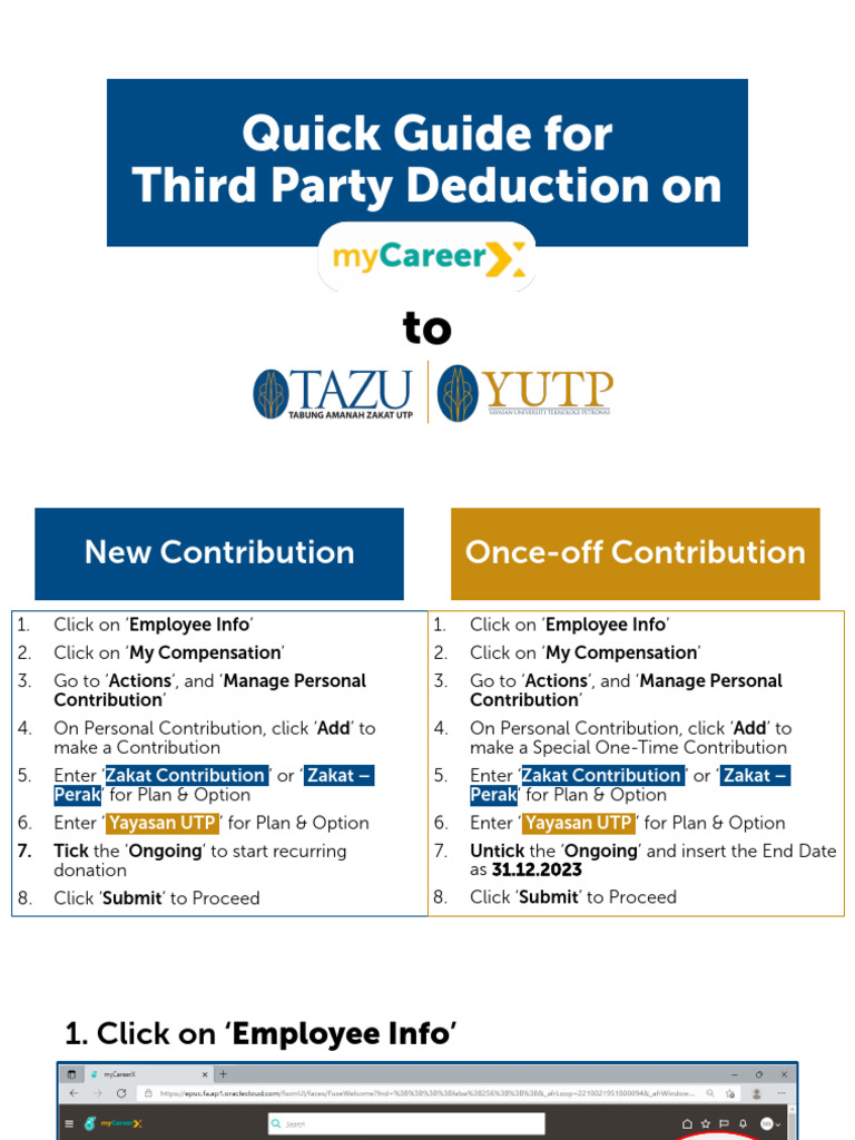 myCareerX - Third Party Deduction Guide 2024 | PDF