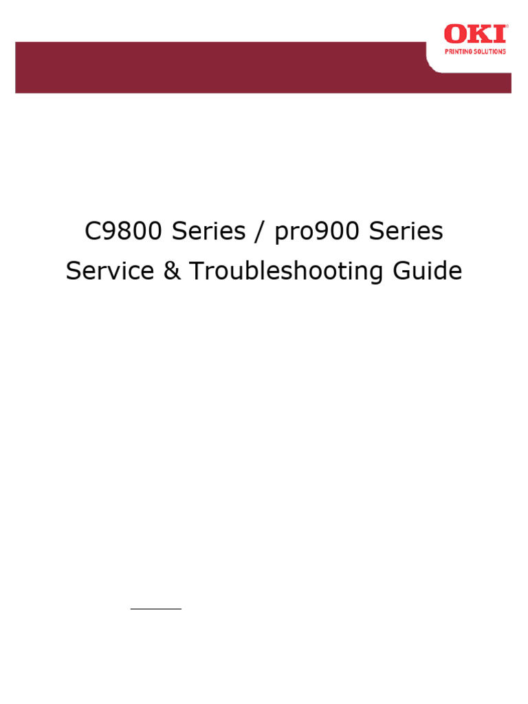 C9800 Pro900 Trouble Shooting Rev1 | PDF