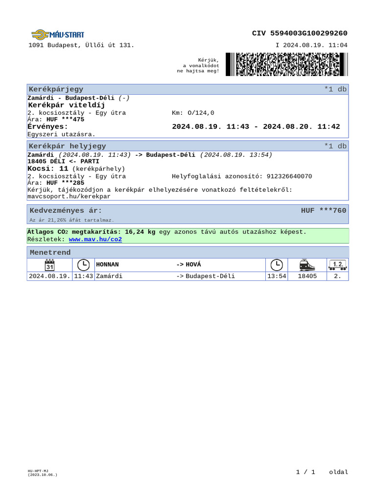Jegy 5594003G100299260 | PDF