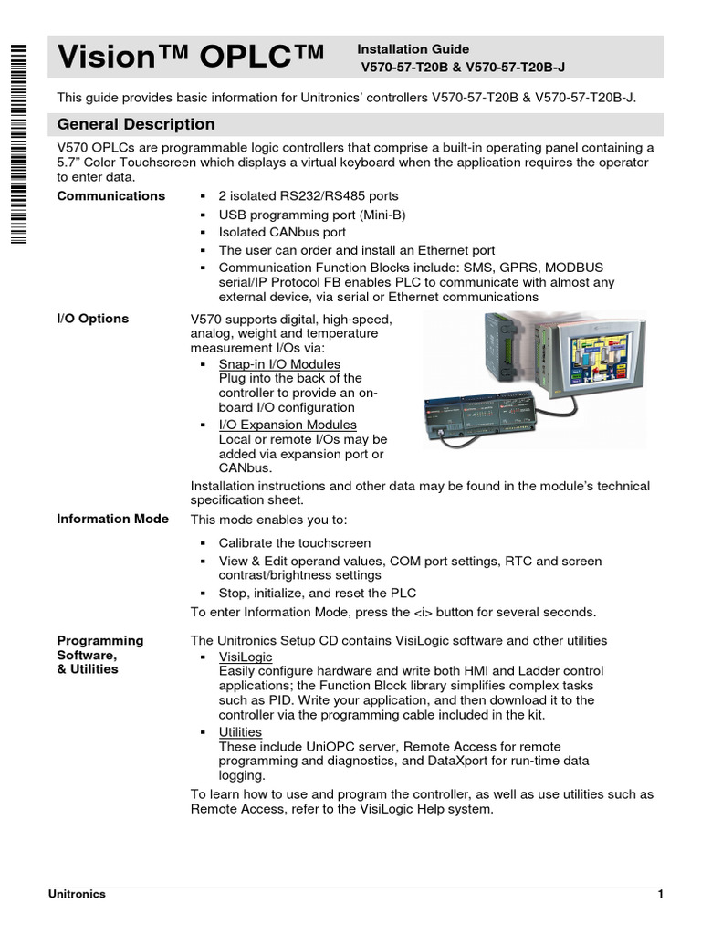 installation Guide V570-57-T20B and V570-57-T40B | PDF