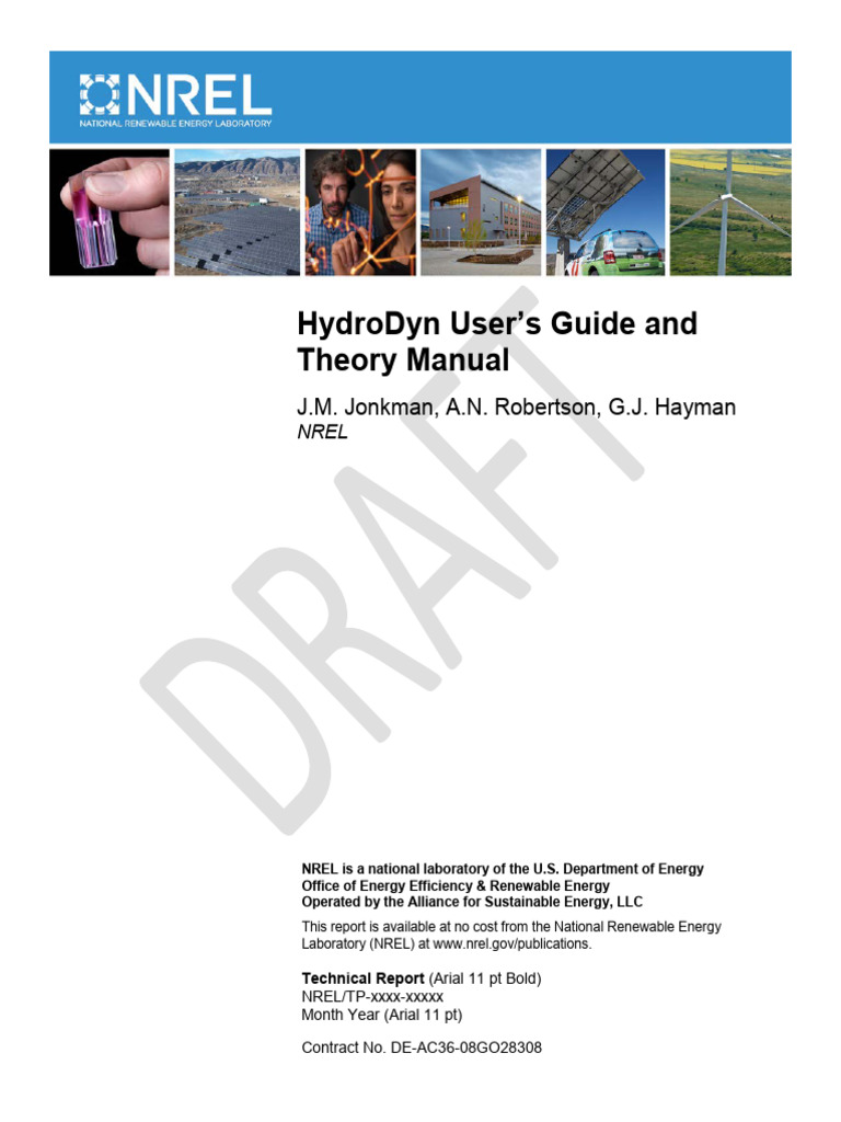 HydroDyn Manual | PDF