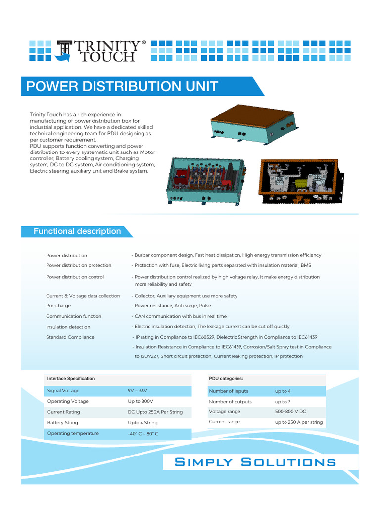 EV Power Distribution Unit Box | PDF | Direct Current | Electric Power ...