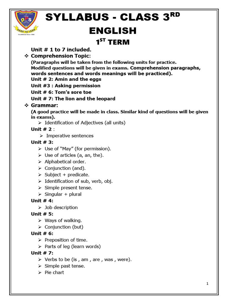 Class 3rd | PDF