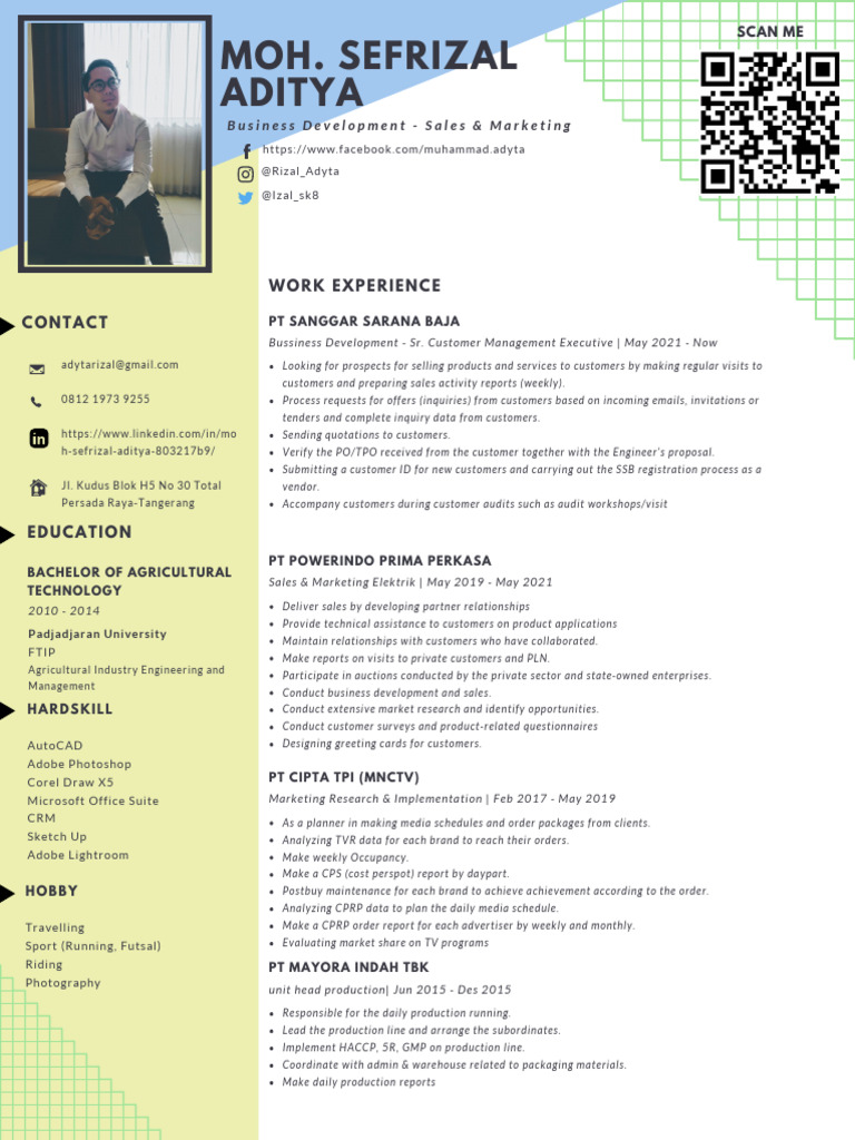 CV MOh Sefrizal Aditya 2023 New | PDF