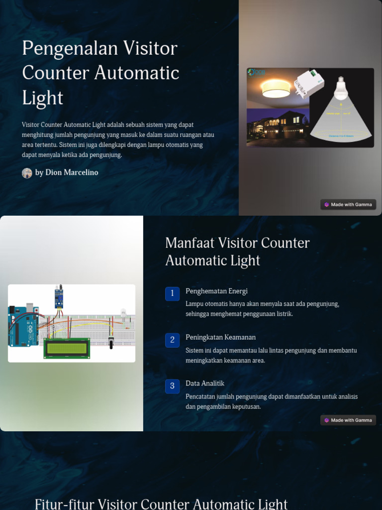 Pengenalan Visitor Counter Automatic Light | PDF