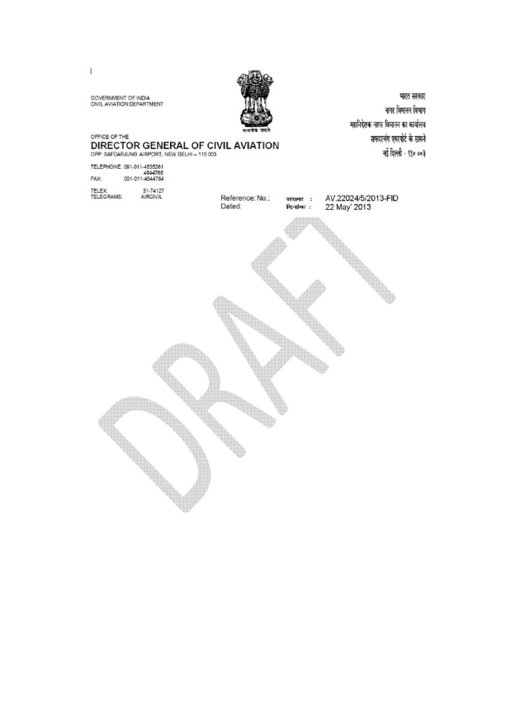Draft Operations Circular - Controlled Rest Draft | PDF
