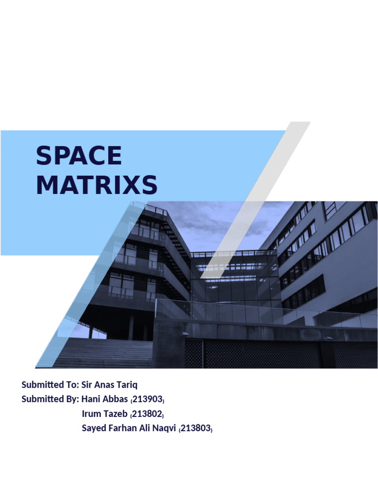 Space Matrics New | PDF