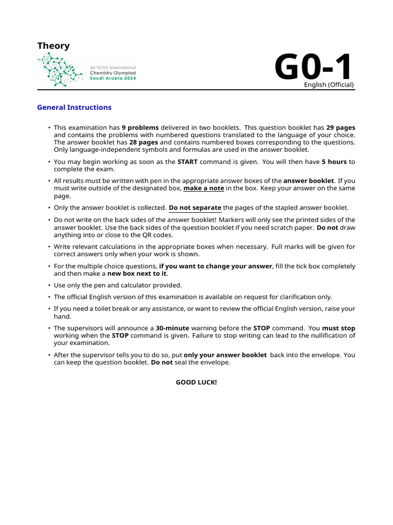 Theory Solutions Official English | PDF