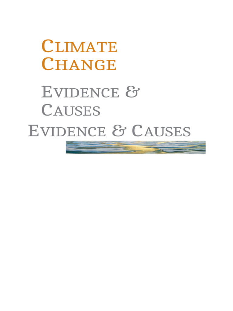 Limate Hange: Vidence Auses Vidence Auses | PDF