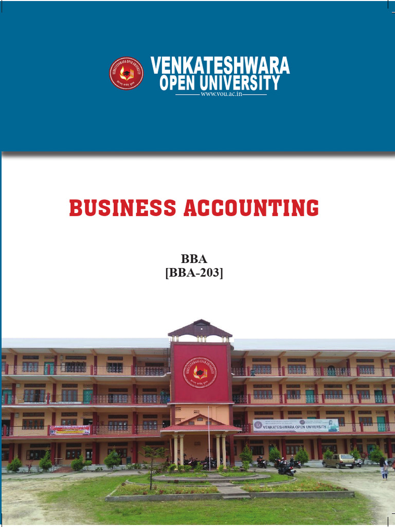 BBA-203 Business Accounting BBA | PDF
