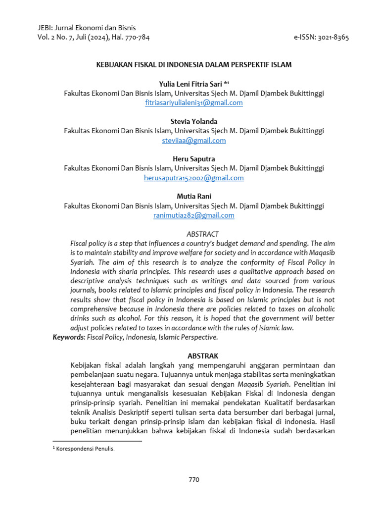 KLK 4 Kebijakan Fiskal Dan Moneter | PDF