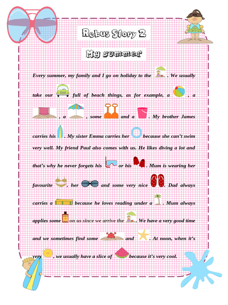 Beach Rebus Story 2 | PDF