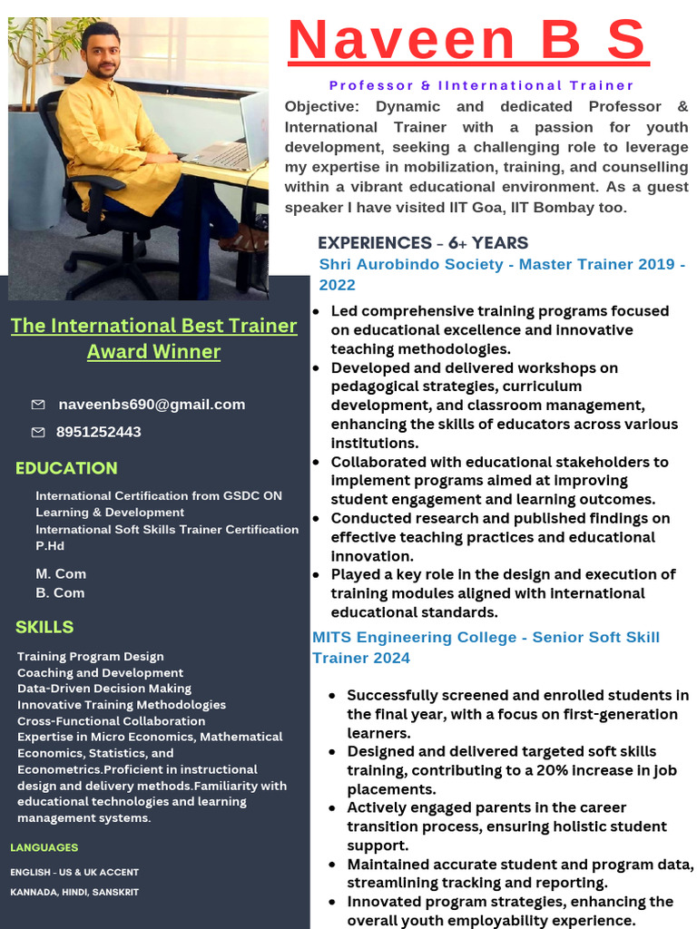 Naveen IIT Resume | PDF