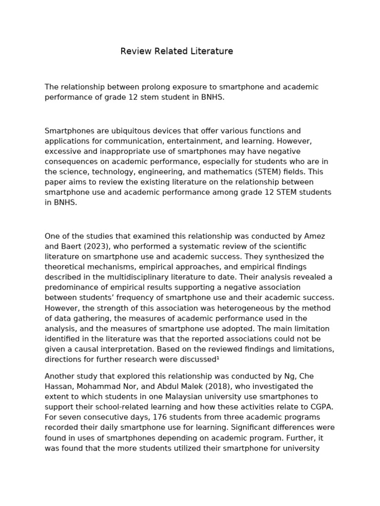 Review Related Literature | PDF