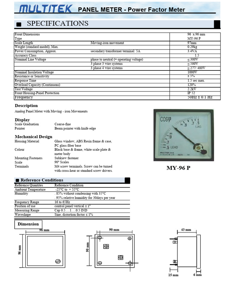 Power Factor Meter | PDF