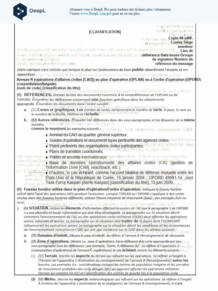 Annex K - Template FR | PDF