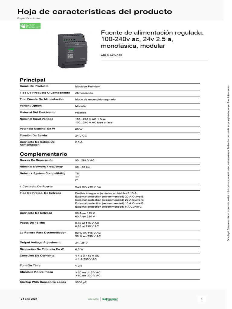 Schneider Electric - Fuentes-De-Alimentación-Para-Uso-Industrial ...