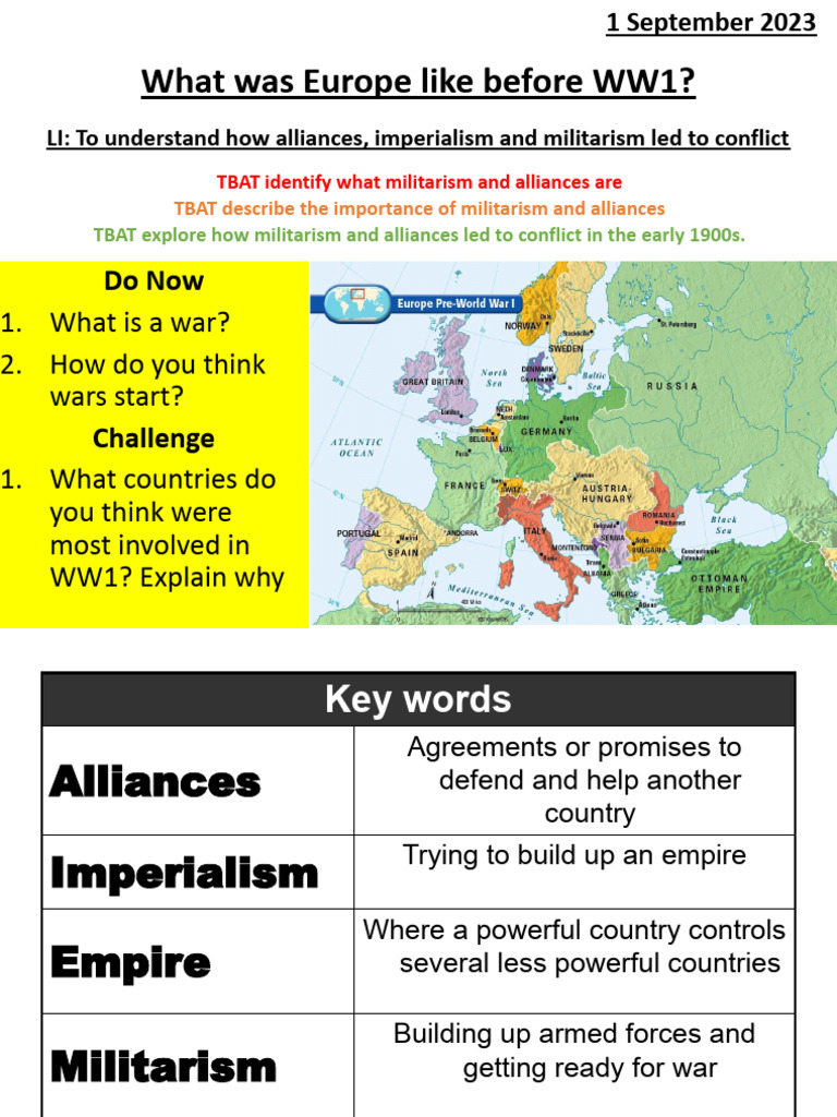 Europe Pre WW1 | PDF