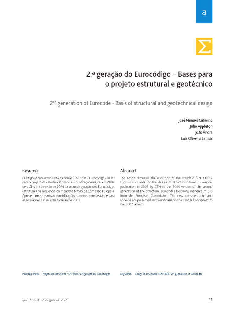 Bases para o Projeto Estrutural e Geotecnico | PDF | Science | Tecnologia e Engenharia