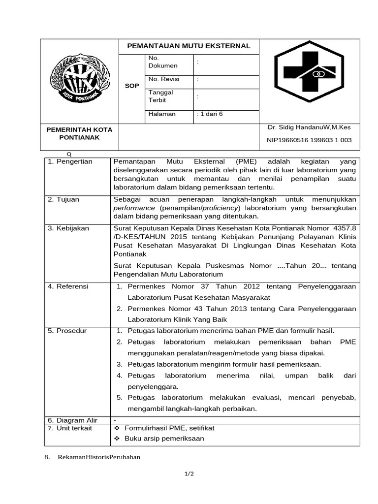 8.1.7.4 SPO Perbaikan Alat Revisi | PDF