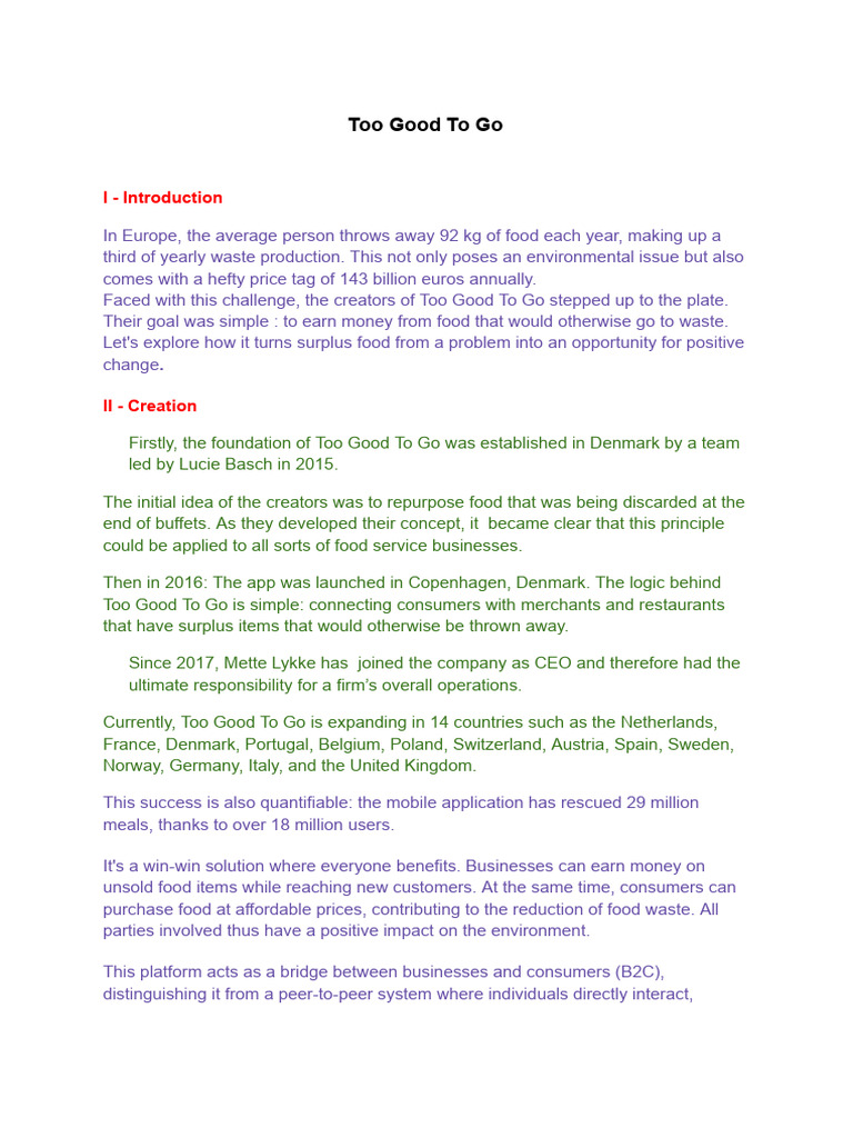 Too Good To Go-2 | PDF