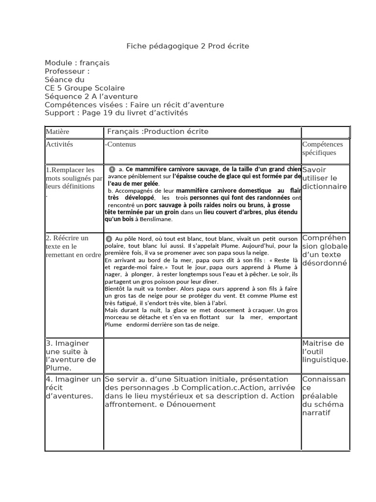FP2 Prodécrite CE5 | PDF
