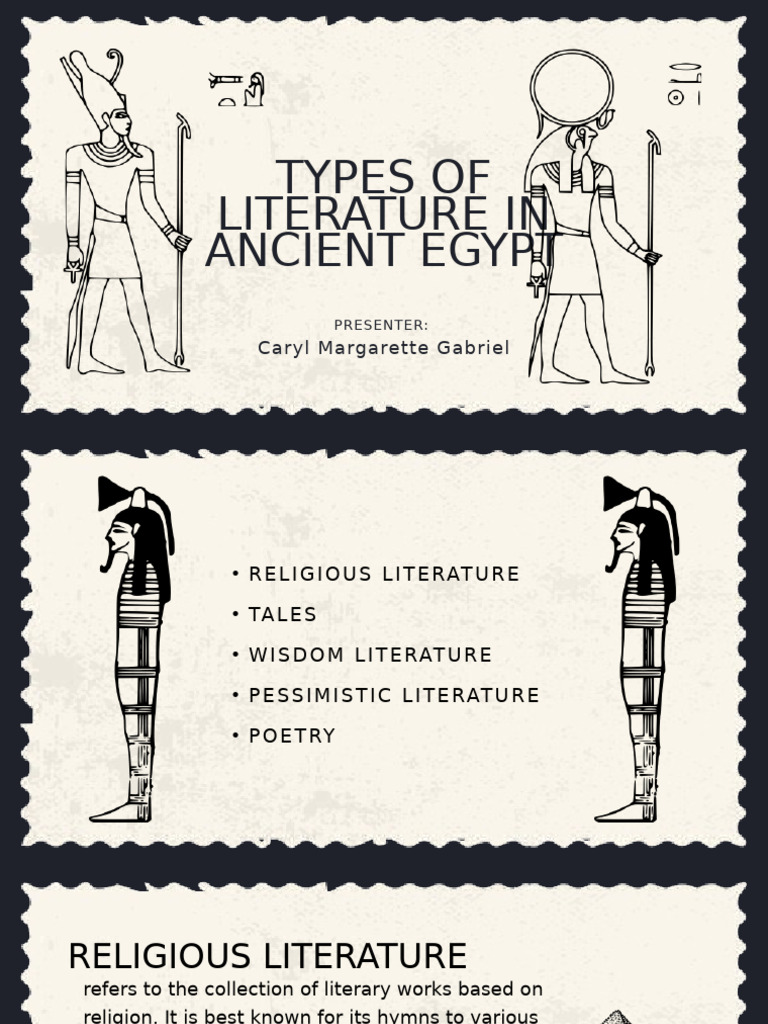 Types of Egyptian Literature and Sinuhe | PDF