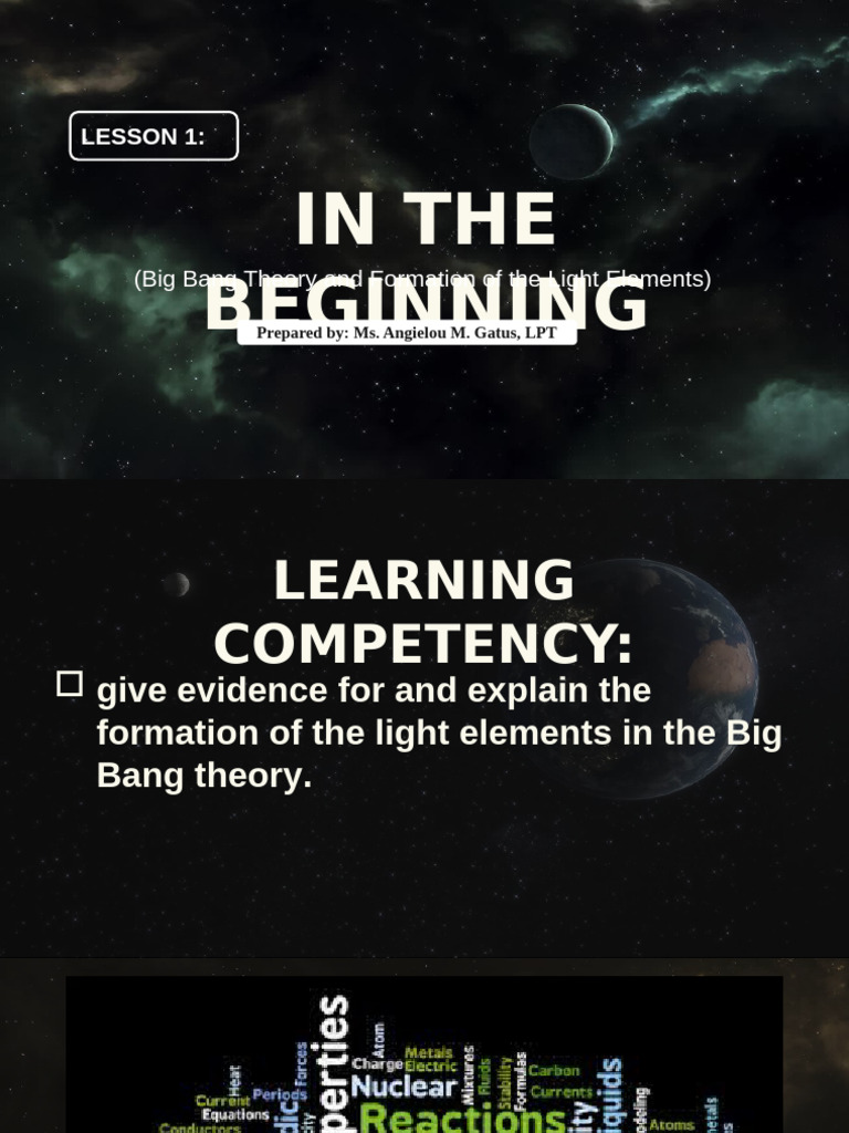 Formation of The Light Elements | PDF