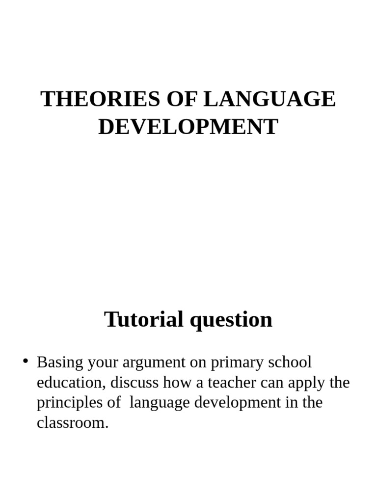 Language Development | PDF