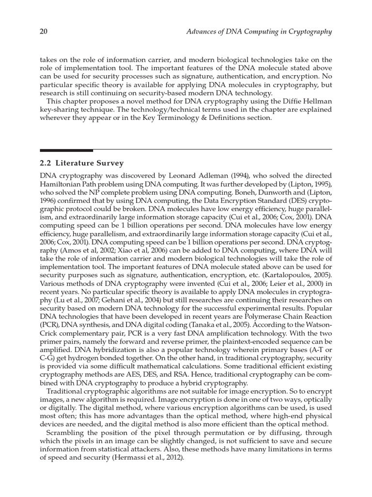 BOOK CHAPTER DNA Cryptography | PDF BOOK CHAPTER DNA Cryptography | PDF