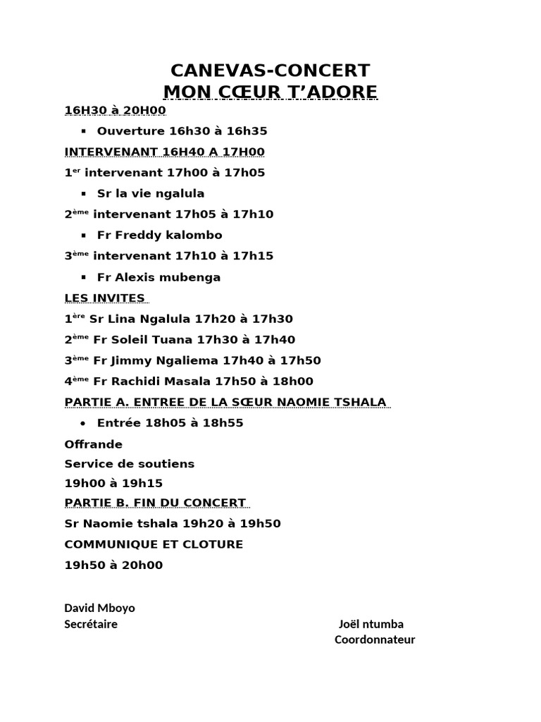 Programme Concert | PDF