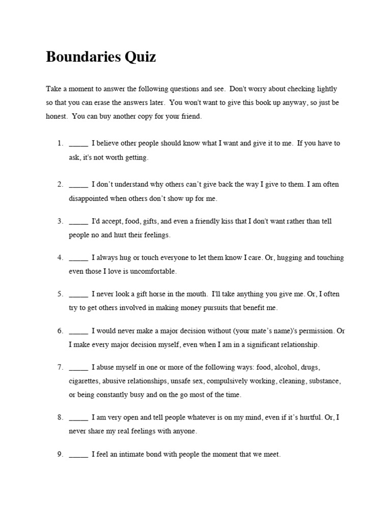 4-Boundaries-Quiz | PDF