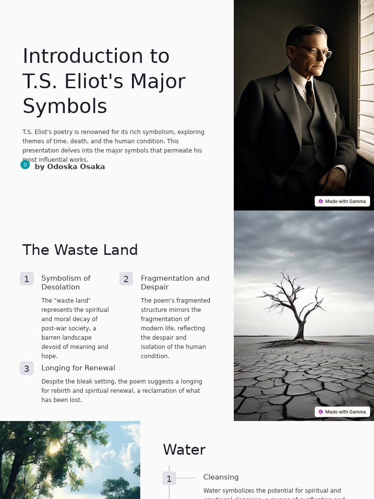 Introduction To TS Eliots Major Symbols | PDF