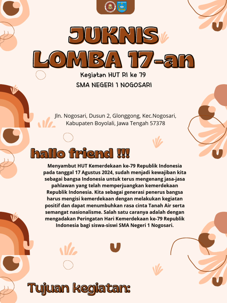Juknis Lomba 17 Agustus - 20240807 - 140327 - 0000 | PDF