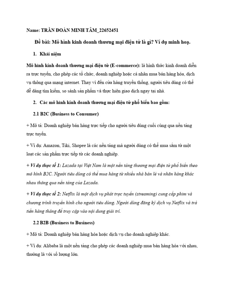 BTKT TK1 TranDoanMinhTam 22652451 | PDF