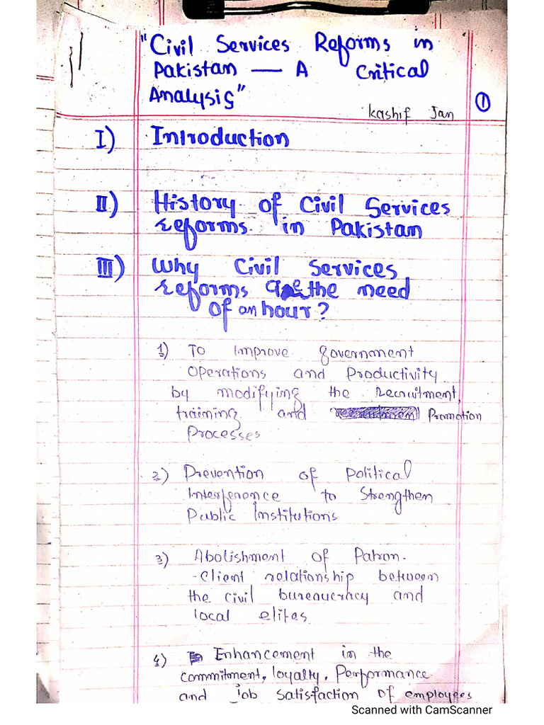 Civil Service Reform | PDF