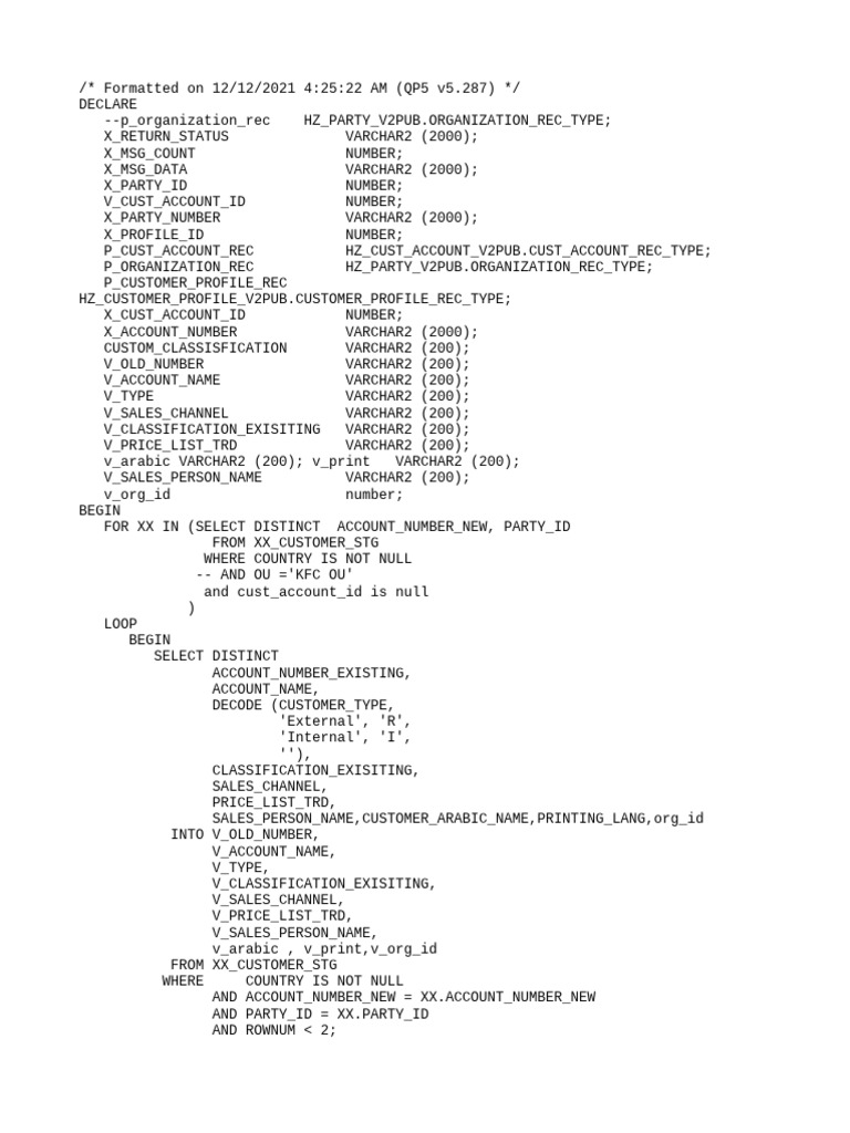 Customer Account | PDF