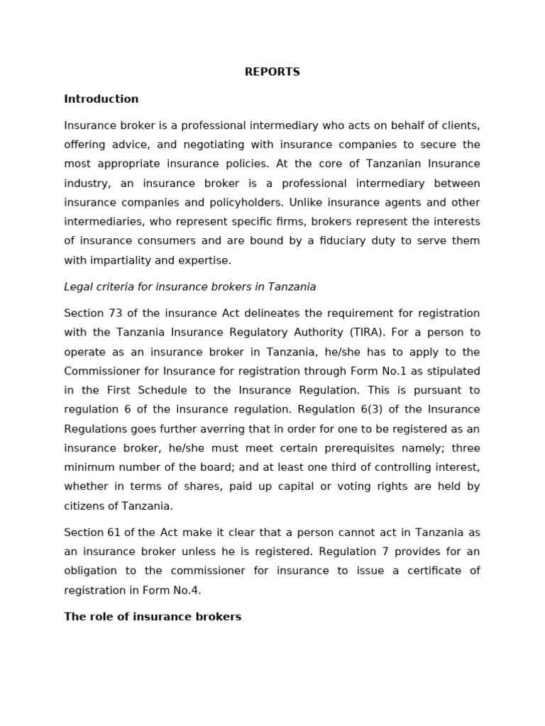 Insurance Broker 20 | PDF