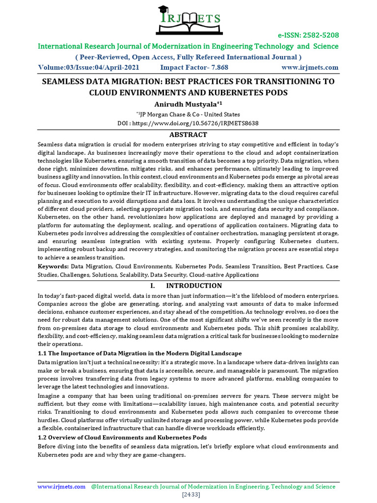 Seamless Data Migration Best Practices For Transitioning To Cloud