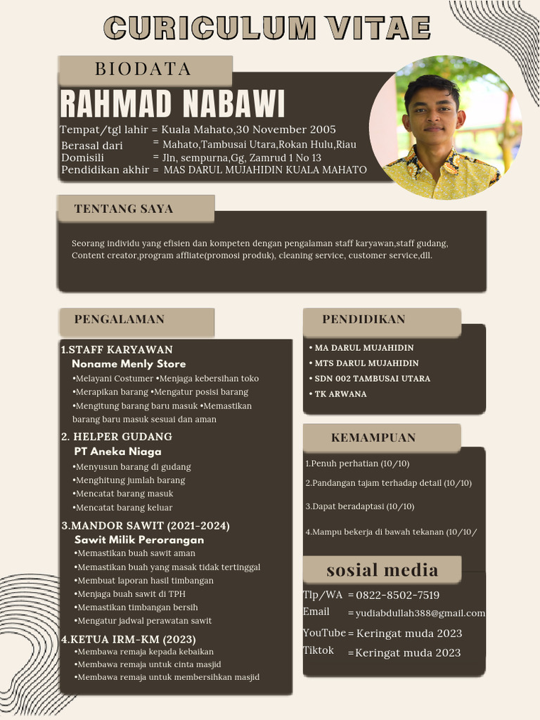 CV Terbaru Desainpdf | PDF