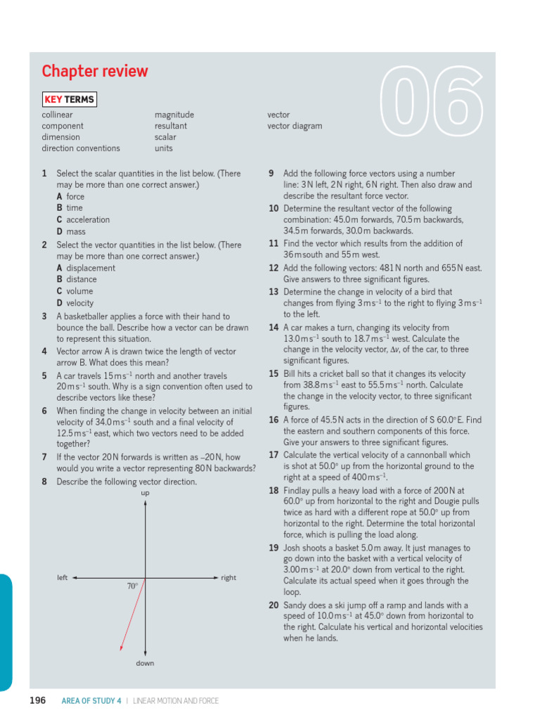 Pearson - Physics - Year 11 - Test Prep Review Chapters | PDF