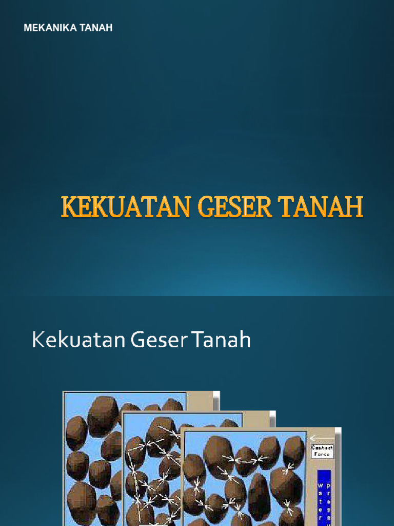 MG 4 Dan 5 Kekuatan Geser Tanah - 1 | PDF