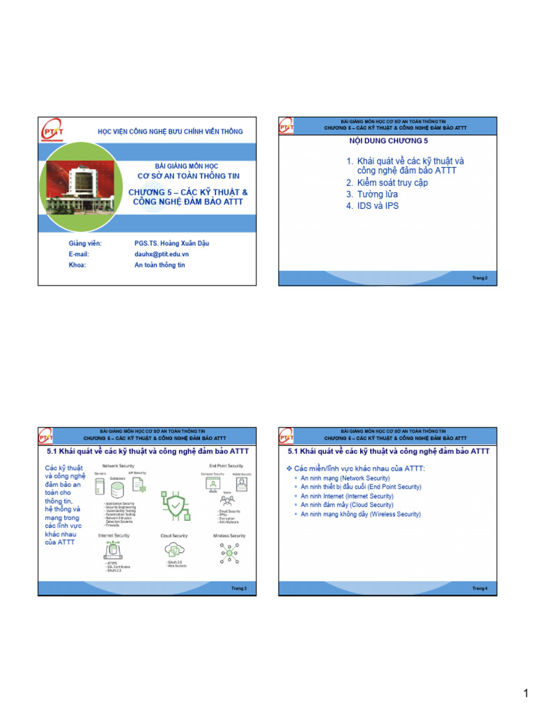 CSATTT-Chuong 5 - Cac Ky Thuat & Cong Nghe Dam Bao ATTT - Handout | PDF | Cryptography ...