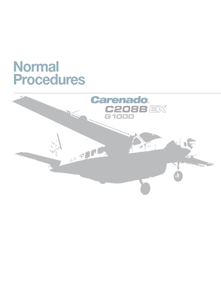 C208 Grand Caravan EX Normal Procedures | PDF