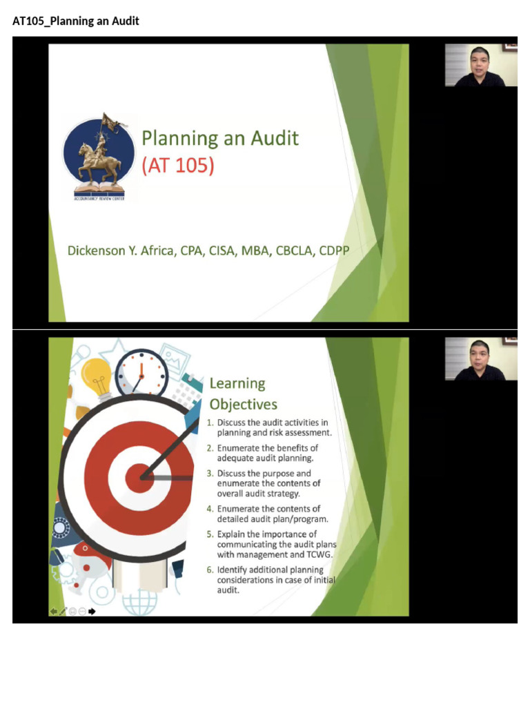 AT105 - Planning An Audit | PDF