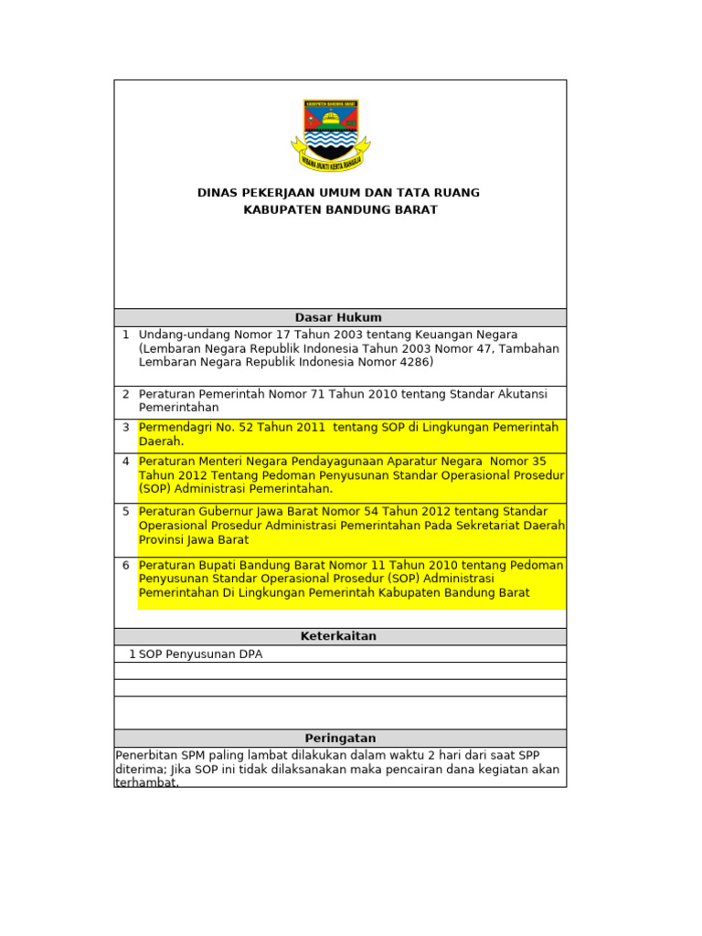 11 SOP Peneribtan SPM Tukin - Sekretariat | PDF