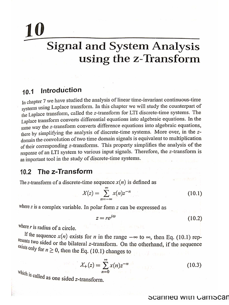 Z Transform | PDF
