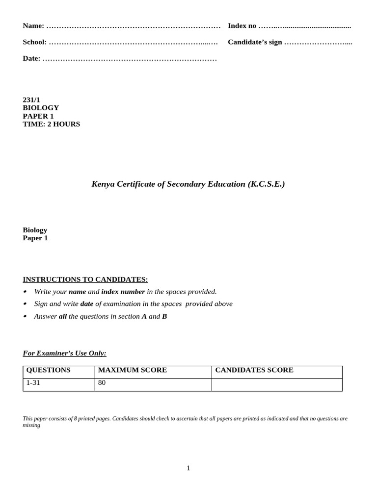 Biology Pp1 044 | PDF