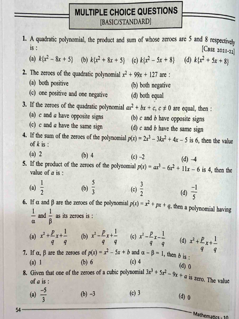 Maths Holiday Homework | PDF